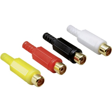 TRU COMPONENTS TC-2501073 RCA-kontakter Koppling rak - Elgiganten