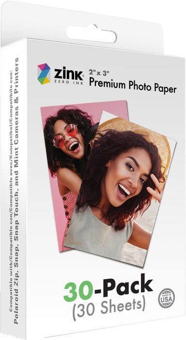Polaroid ZINK Zero-Ink fotopapper 2” x 3” (30 pack) - Elgiganten