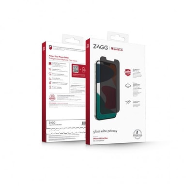 ZAGG InvisibleShield iPhone 13 Pro Max/iPhone 14 Plus Skärmskydd Glass Elite Privacy - Elgiganten