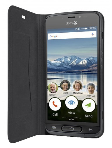 Doro 8040 flipfodral (svart) - Elgiganten