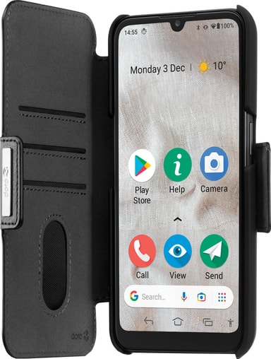 Doro 8110 plånboksfodral (svart) - Elgiganten