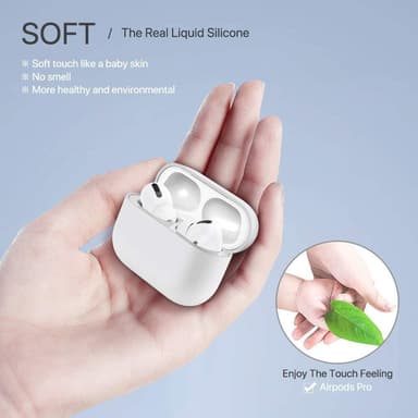 Airpods Pro 3 Fodral Silikon Vit Elgiganten
