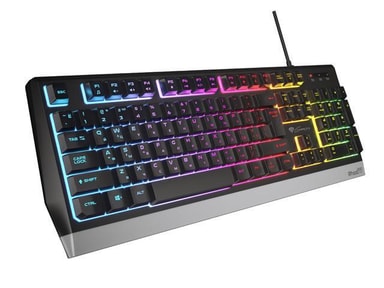 Genesis Rhod 300 RGB Gaming-tangentbord, RGB LED-ljus, RU, Svart, Tråd ...