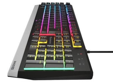 Genesis Rhod 300 RGB Gaming-tangentbord, RGB LED-ljus, RU, Svart, Tråd ...
