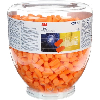 Hörselproppar påfyllning 37 dB Engångs 3M 1100B 500 par - Elgiganten