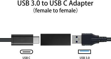 NÖRDIC USB-C F to USB-A F adapter 5Gbps - Elgiganten