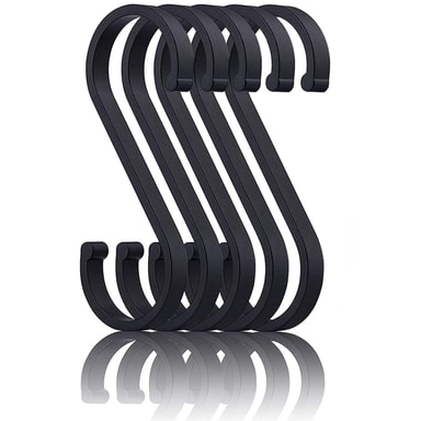 S-krokar 5-pack Svart - Elgiganten