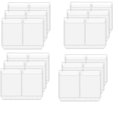 Plastfickor för A6 pärmar med 6 ringar 12-pack Transparent - Elgiganten