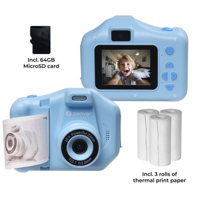 Denver Instant Camera Blue KPC-1370BU - Elgiganten - Elgiganten