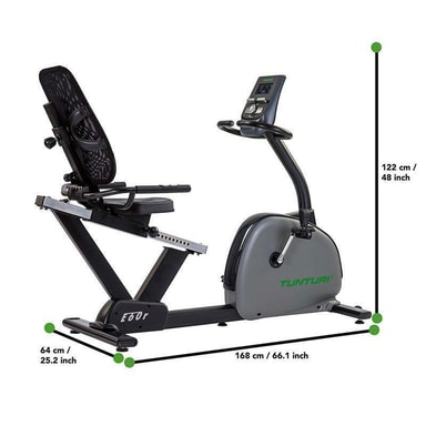 Tunturi Fitness Tunturi E60-R Performance Recumbent Bike, Motionscykel ...
