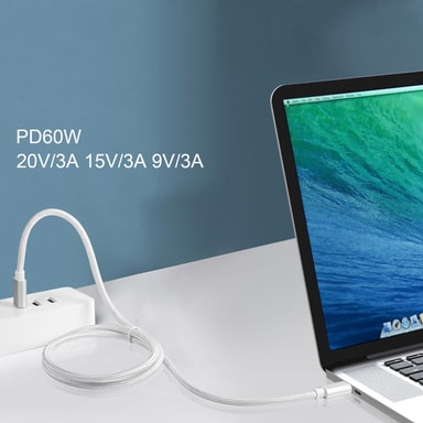 Typ-C till Type-C kabel laddningskabel PD100W 480 Mbps 2 m - Elgiganten