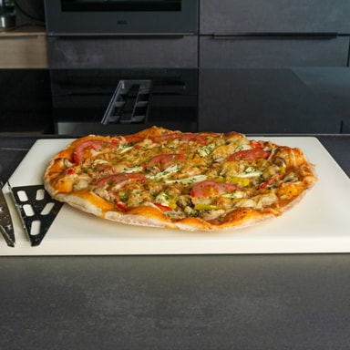 Pizzasten Baksten 38 x 30 x 1.5 cm (Beige) - Elgiganten
