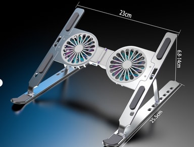 NÖRDIC Laptopställ för skrivbord med fläkt 9-15,6 tum - Elgiganten