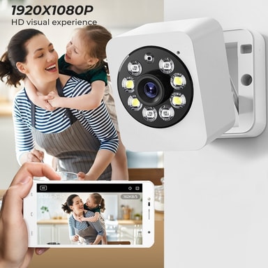 Smart Home Security Human Monitor 1080 HD Trådlös WiFi-kamera ...