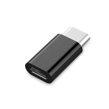 Micro USB till USB-C Adapter Svart - Elgiganten - Elgiganten