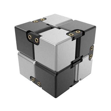 Fidget Toy Stress Avslappning Infinite Cube Flip Kub Svart-Vit ...