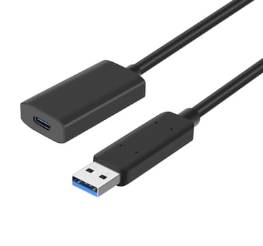 NÖRDIC aktiv 5m USB-C 3.2 SuperSpeed 10Gbps Förlängningskabel USB-A ...