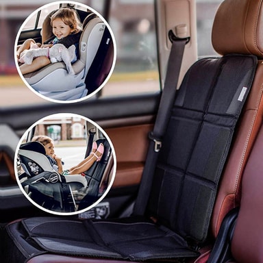 Skydd för bilbarnstol Baksätets skyddsmatta (Svart) - Elgiganten