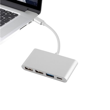 4-Port USB Multi-interface Plug&Play med USB-C-kontakt - Elgiganten