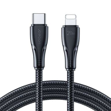 Joyroom USB-Kabel USB-C till Lightning med 20W snabbladdning 3m - Svart ... Joyroom USB-Kabel USB-C till Lightning med 20W snabbladdning 3m - Svart ...