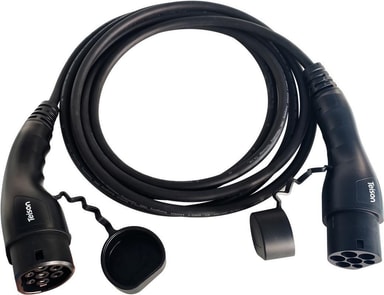 Teison Laddkabel till Elbil, Typ2 till Typ2, 5M, 16A, 3-Fas, 11KW ...