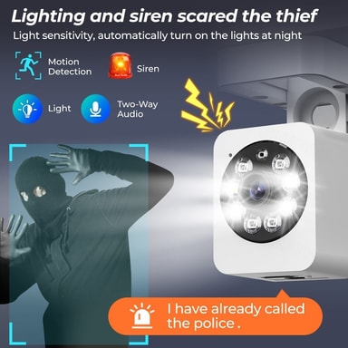 Smart Home Security Human Monitor 1080 HD Trådlös WiFi-kamera ...