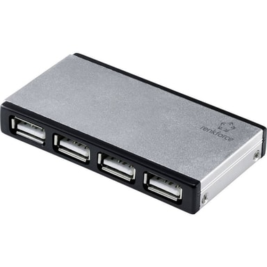 Renkforce 4 Port USB 2.0-Hub Silver - Elgiganten