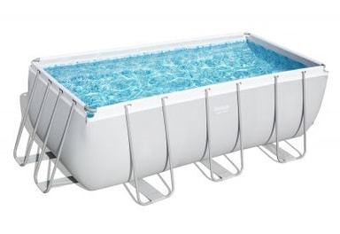 Ovanmarkspool bestway power steel 412x201x122 cm rektangulär med ...