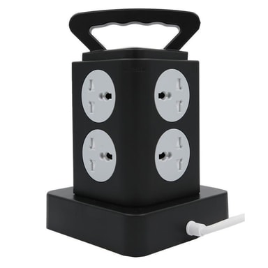 Kubformat grenuttag med 8 eluttag och 3 USB (2.4A) Svart - Elgiganten ...