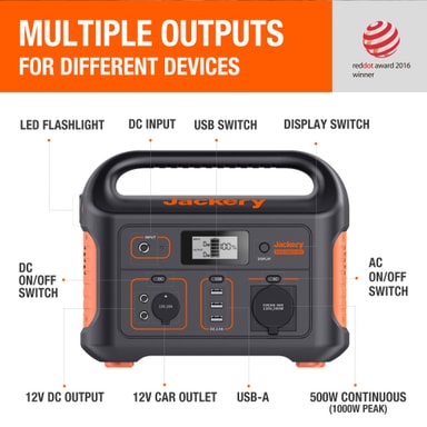 Jackery Explorer 500 Portabel powerstation - Elgiganten