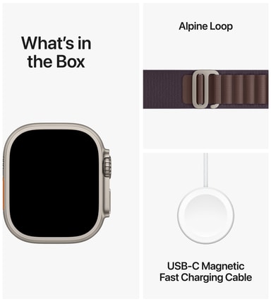 Apple Watch Ultra 2 49mm GPS+CEL Titanium S (Indigo/Alpine Loop ...