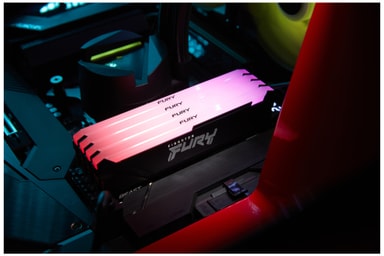 Kingston FURY Beast RGB 16GB DDR4 RAM 3200MT/s CL16 (svart) - Elgiganten - Elgiganten