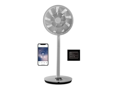 Duux Whisper Flex Stand fan w. Battery pack Grey - Elgiganten - Elgiganten