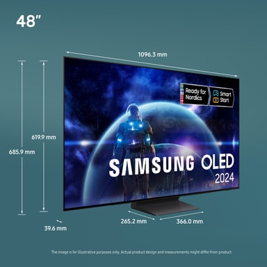 Samsung 48" S90D 4K OLED Smart TV (2024) - Elgiganten - Elgiganten