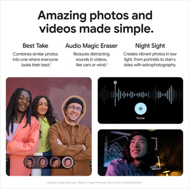 Google Pixel 8a 5G smartphone 8/128GB (Obsidian) - Elgiganten