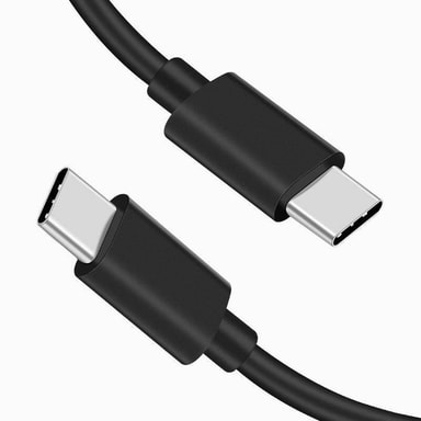 NÖRDIC 50cm USB3.2 Gen2 SuperSpeed USB 10Gbps USB-C till C Nylonflätad ...