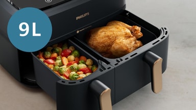 Philips 3000 Series Dual Basket airfryer NA352/00 - Elgiganten - Elgiganten