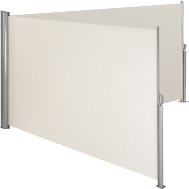 tectake Sidomarkis dubbel i Aluminium - 200 x 600 cm, beige - Elgiganten