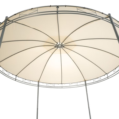 tectake Lyx-trädgårdspaviljong 350cm - beige - Elgiganten