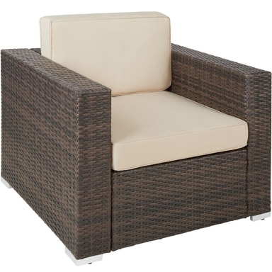 tectake Rotting-loungegrupp Sorrent - svart/brun - Elgiganten