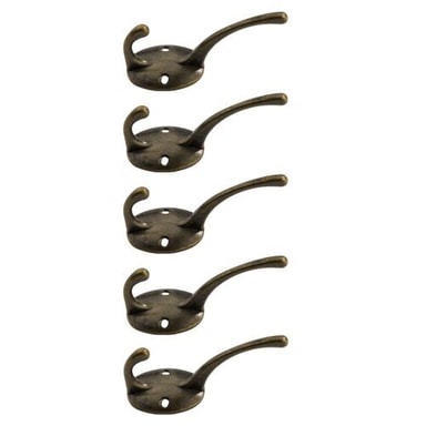 5-pack klädkrokar och skruvar i gammaldags design Brons - Elgiganten ...