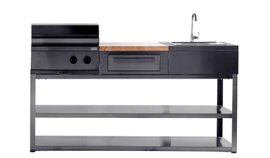 Nordic Line Black - Utekök Integrerbar Gasolgrill (2 brännare) - Elgiganten