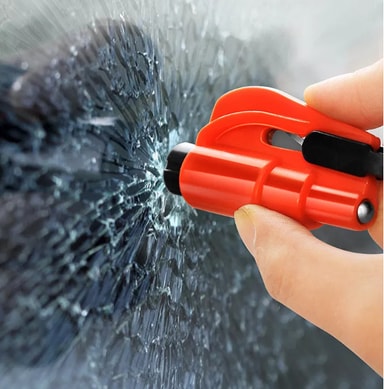 Nyckelring med fönsterkrossare och bilbältesskärare Röd Type B - Elgiganten