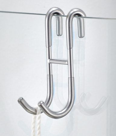 Dubbla S-krokar för duschvägg 2-pack Silver - Elgiganten - Elgiganten