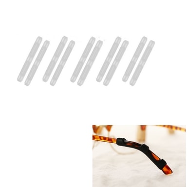 5 pars halkskyddshållare för glasögonglas i silikon Transparent ...
