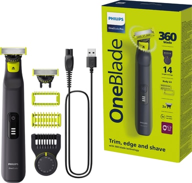 Philips OneBlade Pro 360 ansikts- och kroppstrimmer QP6542/15 ...