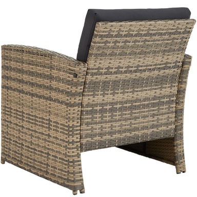 tectake Loungeset Lucca i konstrotting - natur - Elgiganten