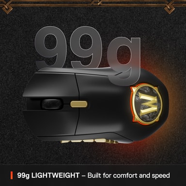 SteelSeries Aerox 9 trådlös gamingmus (WOW LimitedEdition) - Elgiganten - Elgiganten