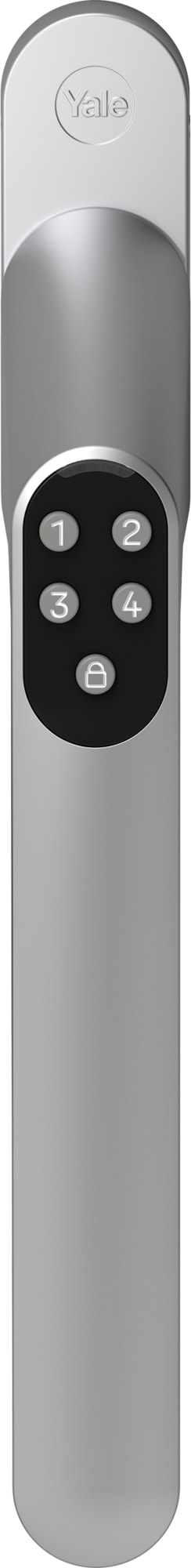 Yale Smart Code Handle rakt dörrlås (satinkrom) - Elgiganten - Elgiganten