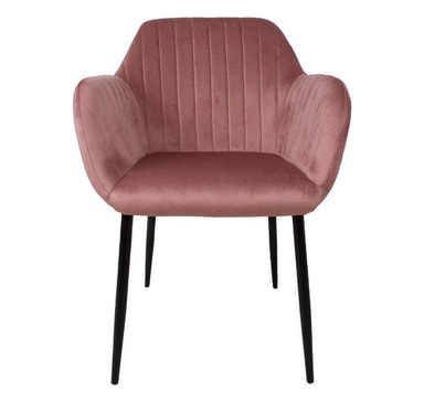 Stol EVELIN rosa sammet - Elgiganten - Elgiganten